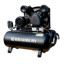 Bradbury by Stenhøj oliesmurt stempelkompressor, 5,5 KW