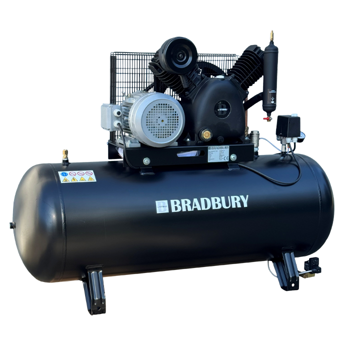 Stenhøj | Støbejerns oliesmurte stempelkompressorer | 270 Liter 15 Bar